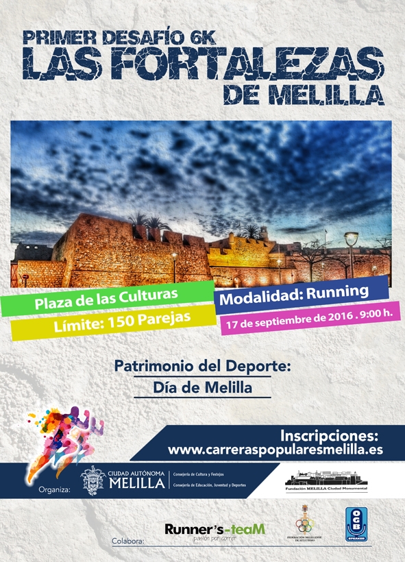 RockTheSport | I DESAFIO 6K LAS FORTALEZAS DE MELILLA | 2016 | MELILLA Melilla